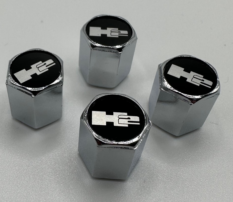 Predator H2 Chrome or Black Graphite Wheel Valve Stem Cap (Set Of 4 ...