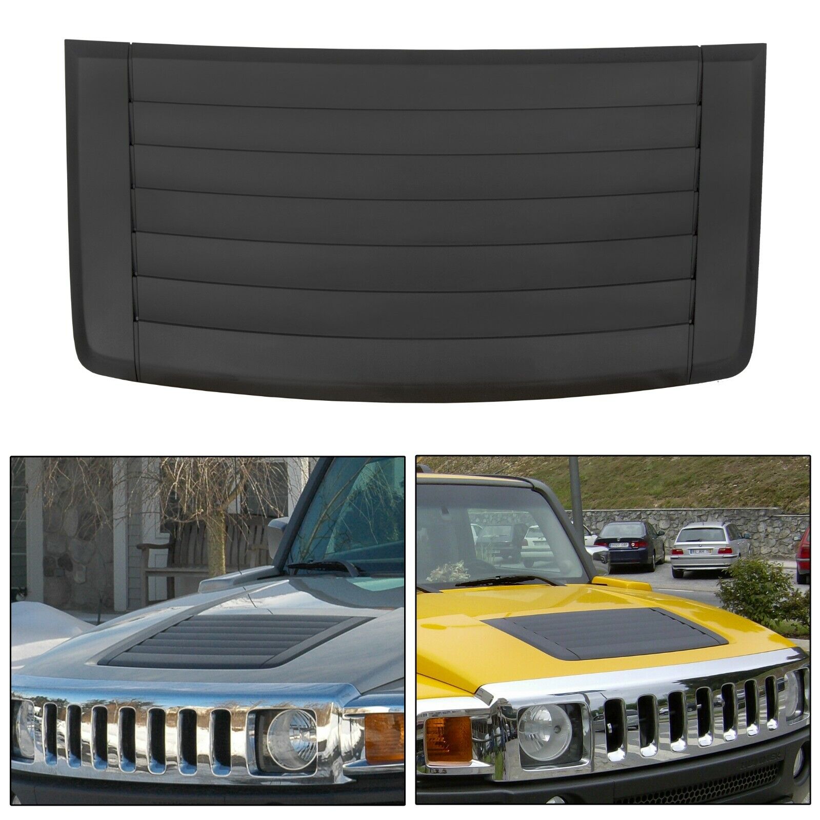 Hummer H3 & H3T Black Hood Deck Vent Panel Replacement: Hummer Parts Club