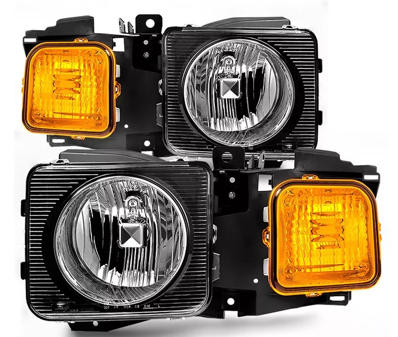Hummer H3 H3T OE Style Headlights Headlamps SET: Hummer Parts Club