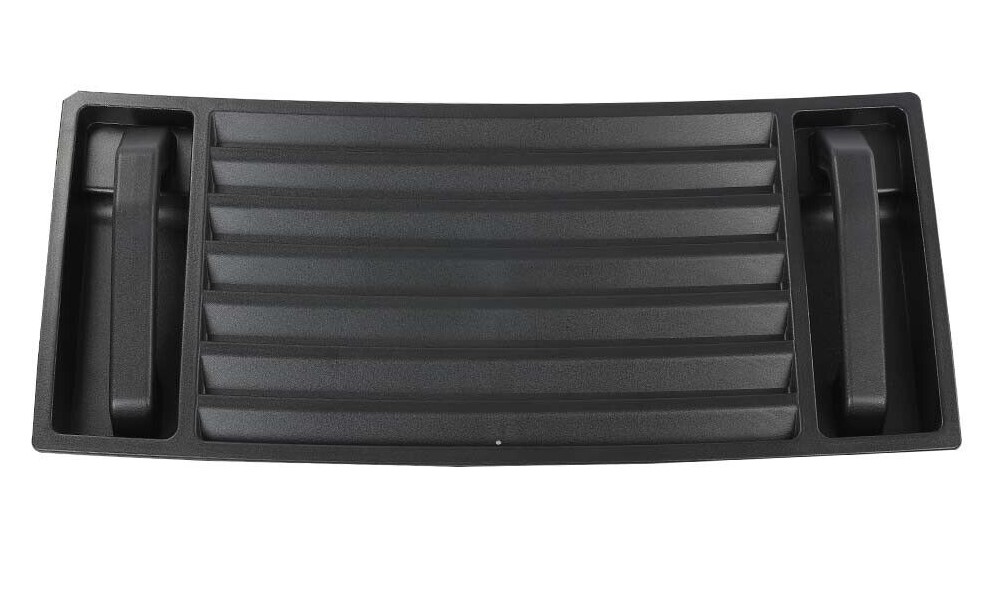 Hummer H2 Black Hood Deck Vent Grille w/ Handles: Hummer Parts Club