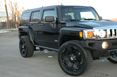 Lowered Hummer H2