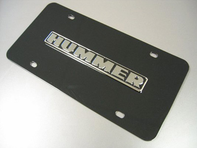 Predator Motorsports Hummer H3 Hummer License Plate (Black): Hummer ...