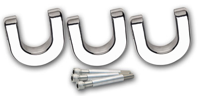 H3 CHROME BILLET TOW LOOP SET: Hummer Parts Club