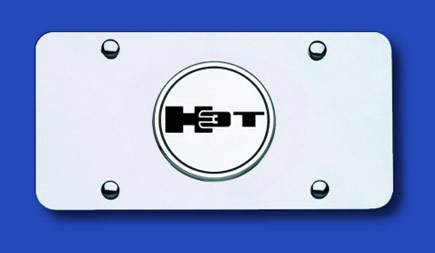 Hummer H3T Chrome Logo License Plate: Hummer Parts Club
