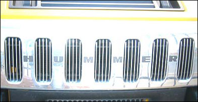 HPW Hummer H2 billet grill inserts: Hummer Parts Club