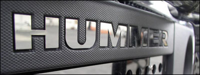 Steel C Hummer H3 Front Bumper Letter set: Hummer Parts Club