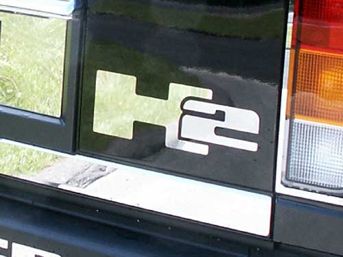 HPW Hummer H2 Stainess Steel Oversize 2 Piece Emblem: Hummer Parts Club