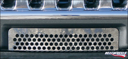 Real Wheels Hummer H2 Stainless Steel Lower Grille Overlay (*Available ...
