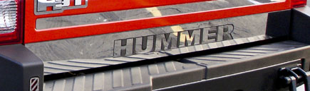 Real Wheels Hummer H3T Stainless Steel Rear Bumper Letter Surround ...