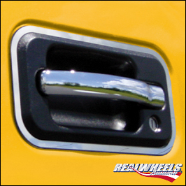 Real Wheels Hummer H2 & SUT Stainless Steel Door Handle Bezels per 4pc ...