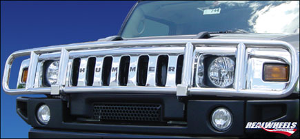 Real Wheels Hummer H2 & SUT Stainless Steel Standard Brush Guard ...