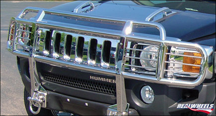 Real Wheels Hummer H3 Stainless Steel Double Tier Brush Guard With ...