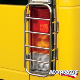 Real Wheels Hummer H2 SUV Stainless Steel Rear Taillight Guards per ...