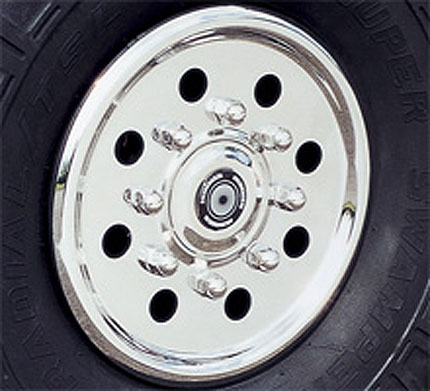 Rear Wheels Hummer H1 Stainless Steel Advantage Wheel Cover Kit (Set Of ...