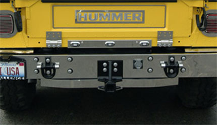 Real Wheels Hummer H1 Stainless Steel Rear Bumper Guard Cover 5745115 ...