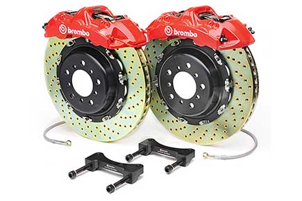 Hummer H2 Brembo Gran Turismo Brake Kit with 6 Piston 380x34 Disc & 2 ...
