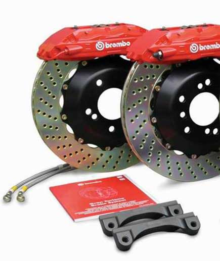 Hummer H2 Brembo Gran Turismo Brake Kit with 4 Piston 380x32 Disc & 2 ...