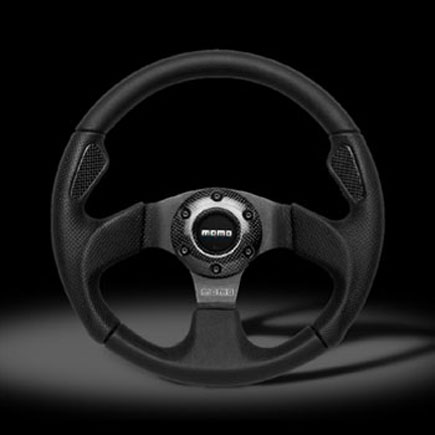 Momo Hummer H1 Black Jet Steering Wheel w/Hub Adapter: Hummer Parts Club