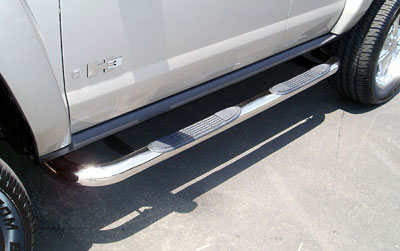 ARIES OFF ROAD Hummer H3 3 round Stainless Steel side step bars: Hummer ...