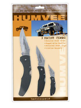 HUMVEE 3 KNIFE COMBO UTILITY: Hummer Parts Club