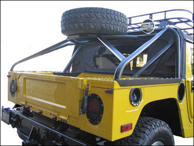 Predator Motorsports Hummer H1 Slant Back Tire Carrier- Soft Top ...