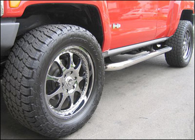 Predator Motorsports Hummer H3 Side Step Running Boards 304 Polished ...